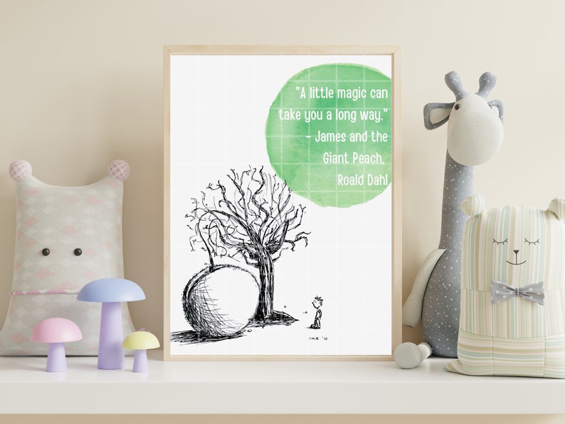 Children's Book Character Gallery Wall Posters, Rainbow Watercolor ...