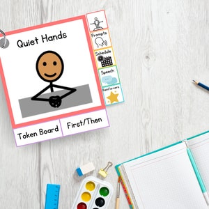 Tabbed Layard Visuals, Token Board, First Then, Special Education Tool ...