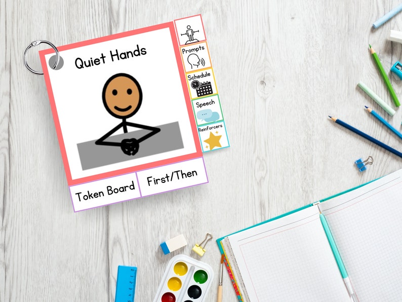 Tabbed Layard Visuals Token Board First Then Special - Etsy