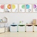 Children's Book Character Gallery Wall Posters, Rainbow Watercolor ...