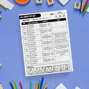 Editable Social-emotional and Behavior Communication Sheets, Special ...