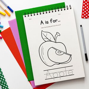 Alphabet Tracing and Coloring Bundle, Kindergarten Activities ...