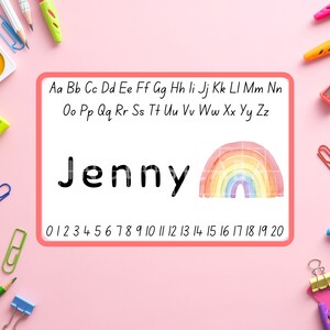 Rainbow Watercolor Theme: Editable Name Tags, Printable Classroom Decor ...