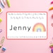 Rainbow Watercolor Theme: Editable Name Tags, Printable Classroom Decor ...
