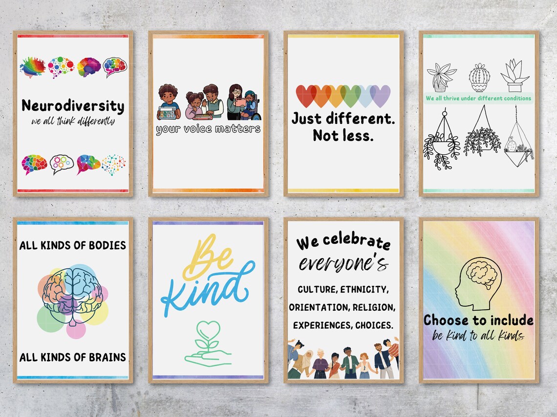 Inclusion Poster Bundle Neurodiversity Special Education - Etsy