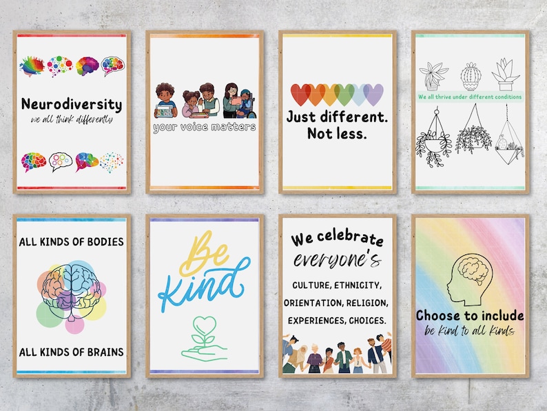 Inclusion Poster Bundle Neurodiversity Special Education - Etsy