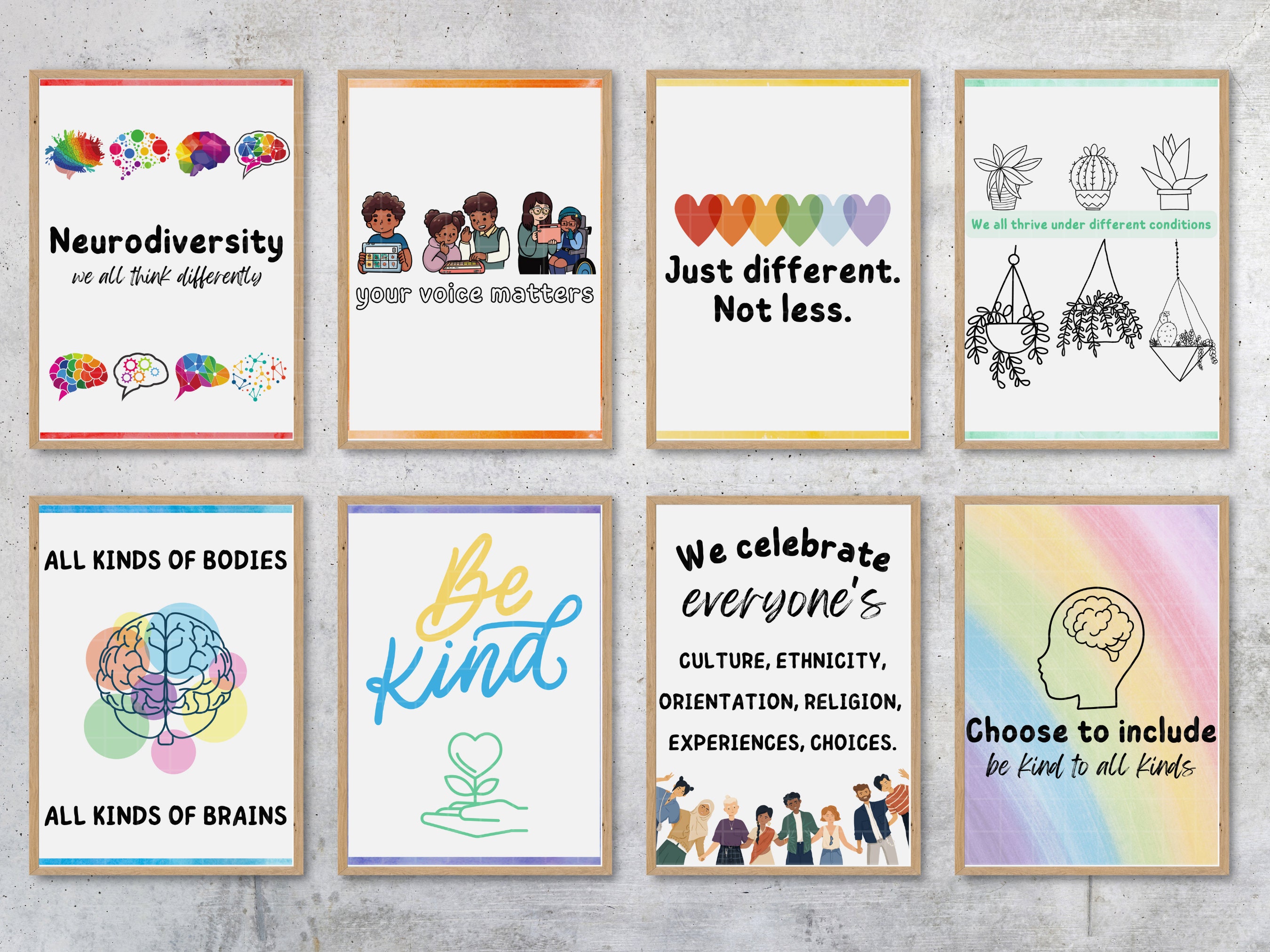 Inclusion Poster Bundle Neurodiversity Special Education - Etsy