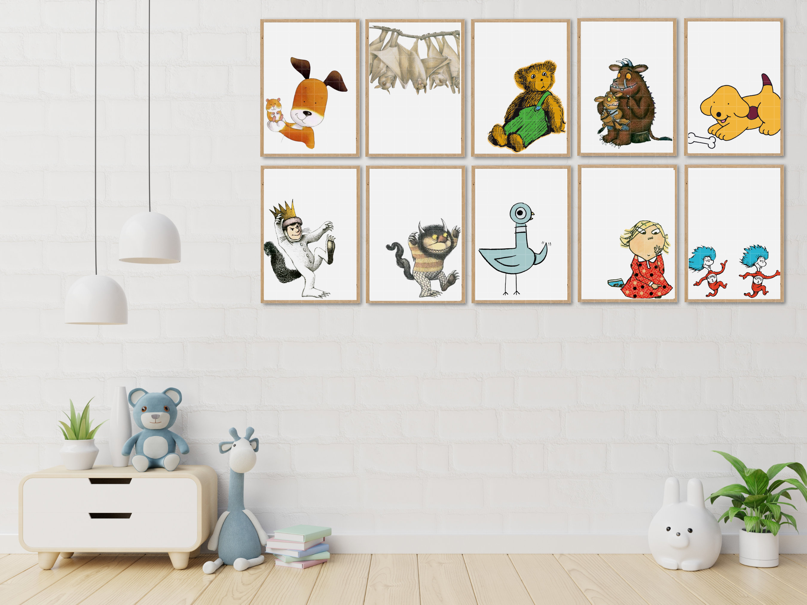 Children's Book Character Gallery Wall Poster Bundle - Etsy