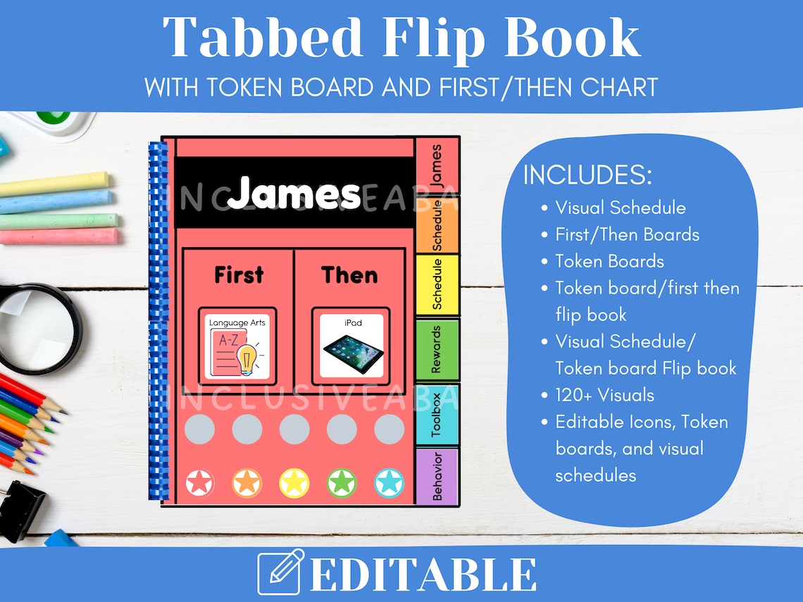 Special Education Tools Bundle Token Board Visual Prompts - Etsy