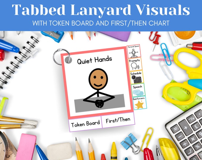 Basic Needs Communication Cards on Lanyard With Sensory Fidget - Etsy ...