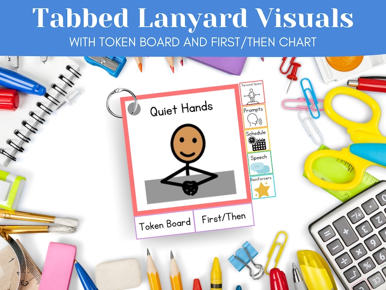 Tabbed Layard Visuals, Token Board, First Then, Special Education Tool ...