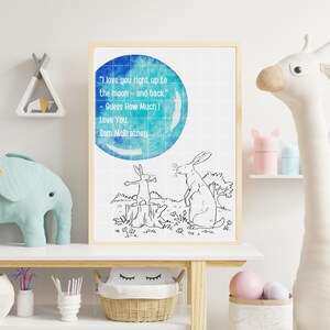 Children's Book Character Gallery Wall Posters, Rainbow Watercolor ...
