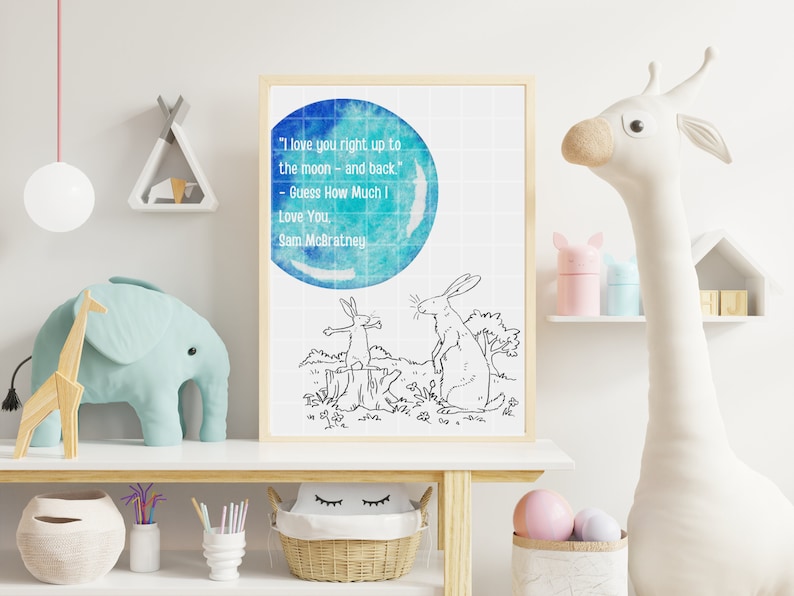 Children's Book Character Gallery Wall Posters, Rainbow Watercolor ...
