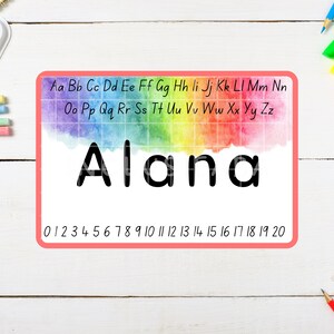 Rainbow Watercolor Theme: Editable Name Tags, Printable Classroom Decor ...