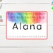 Rainbow Watercolor Theme: Editable Name Tags, Printable Classroom Decor ...