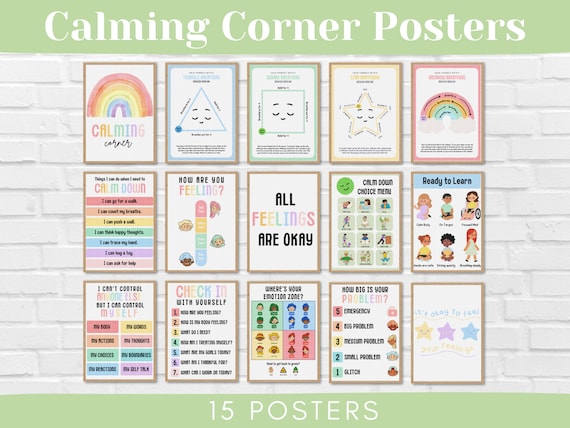 Calming Corner Poster Bundle Instant Download Social - Etsy