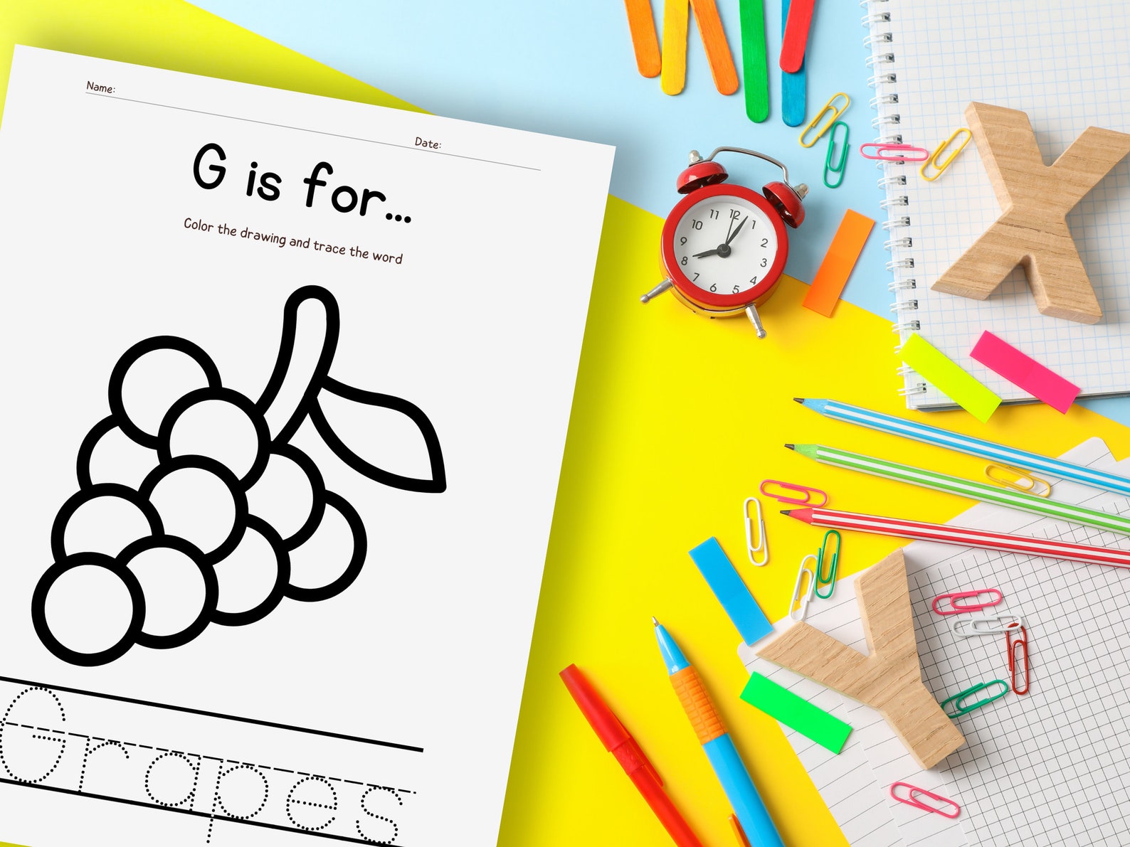 Alphabet Tracing and Coloring Bundle Kindergarten Activities - Etsy