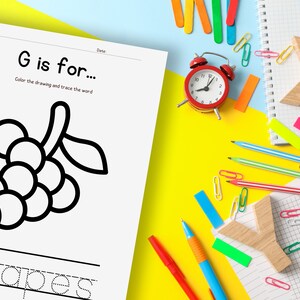 Alphabet Tracing and Coloring Bundle, Kindergarten Activities ...
