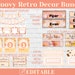 Groovy Retro Theme: Classroom Decor Bundle Printable and - Etsy