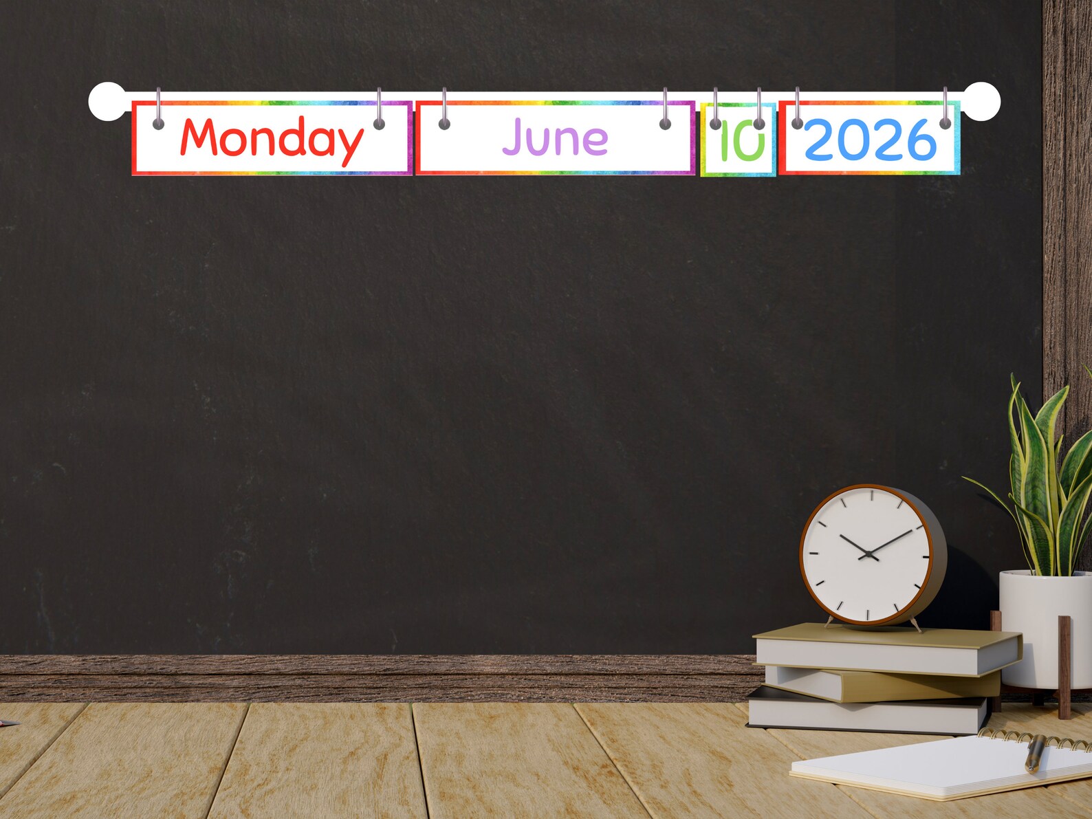 Rainbow Flip Calendar Printable Classroom Decor Instant - Etsy