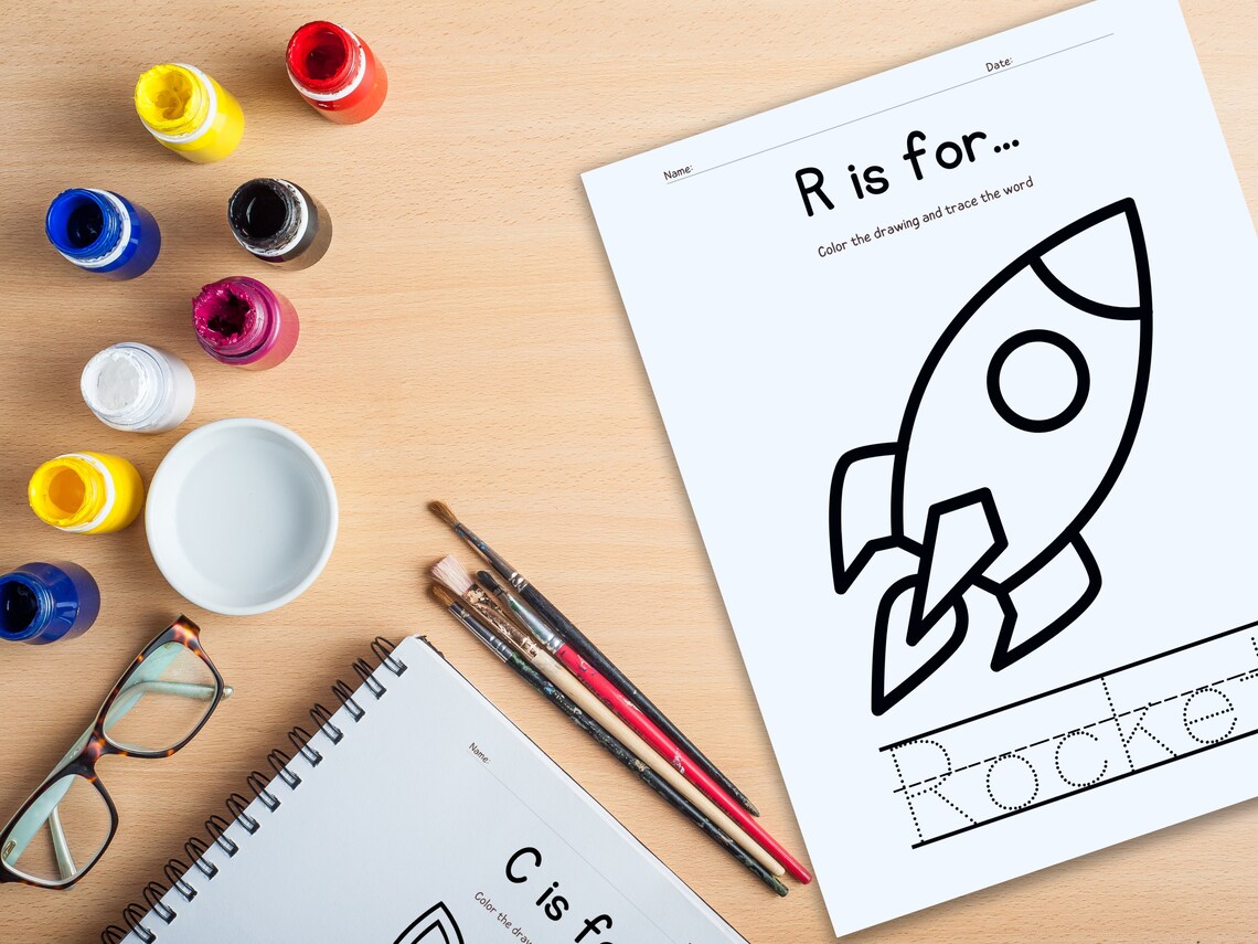 Alphabet Tracing and Coloring Bundle Kindergarten Activities - Etsy