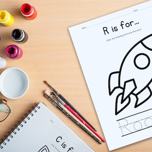 Alphabet Tracing and Coloring Bundle, Kindergarten Activities ...