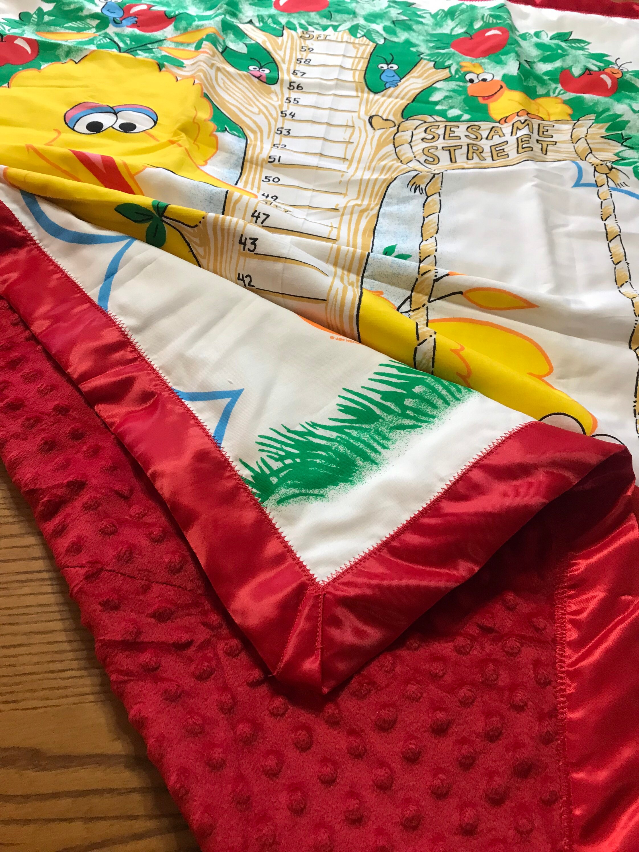 Big Bird and Elmo Crib Blanket - Etsy