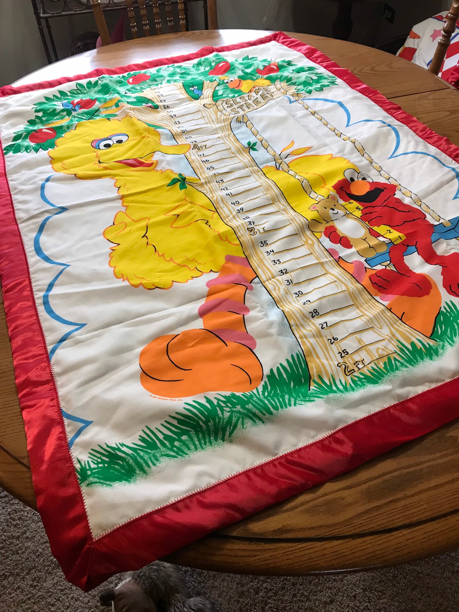 Big Bird and Elmo Crib Blanket - Etsy