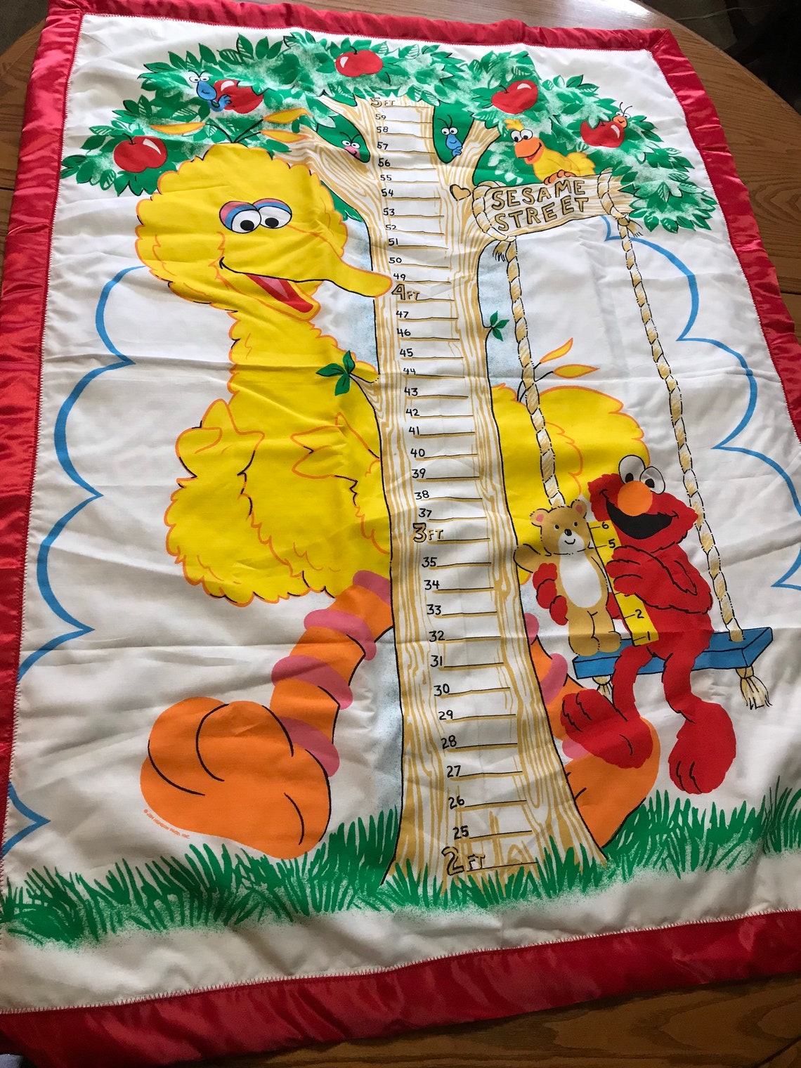 Big Bird and Elmo Crib Blanket - Etsy