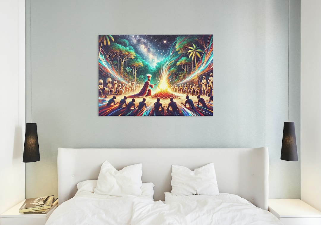 Boukman's Bois-caïman Ceremony Print: Haitian Revolution Voodoo Art ...