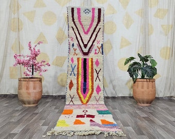 Gorgeous Moroccan Runner Rug Berber Colorful Runner Rug Authentic ...