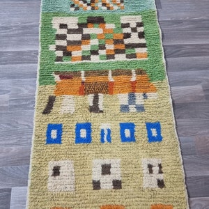 Green Runner Rugs-custom Runner Rug-handwoven Runner Rug-berber Green ...