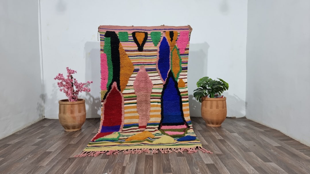 ARTISTIC WOOL RUG custom All Sizes Rug engraved Rug large Moroccan Rug ...