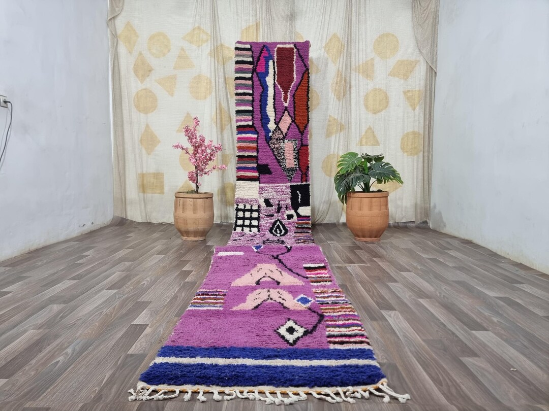 Long Narrow Runner Rugs - Berber Colorful Rug - Long Hallway Runners ...