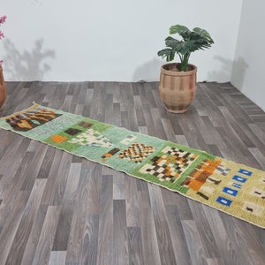 Green Runner Rugs-custom Runner Rug-handwoven Runner Rug-berber Green ...