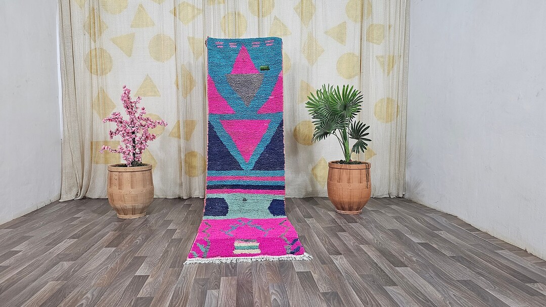 Gorgeous Boujaad Runner Rug beni Ourain Rug Runner custom Rug berber ...