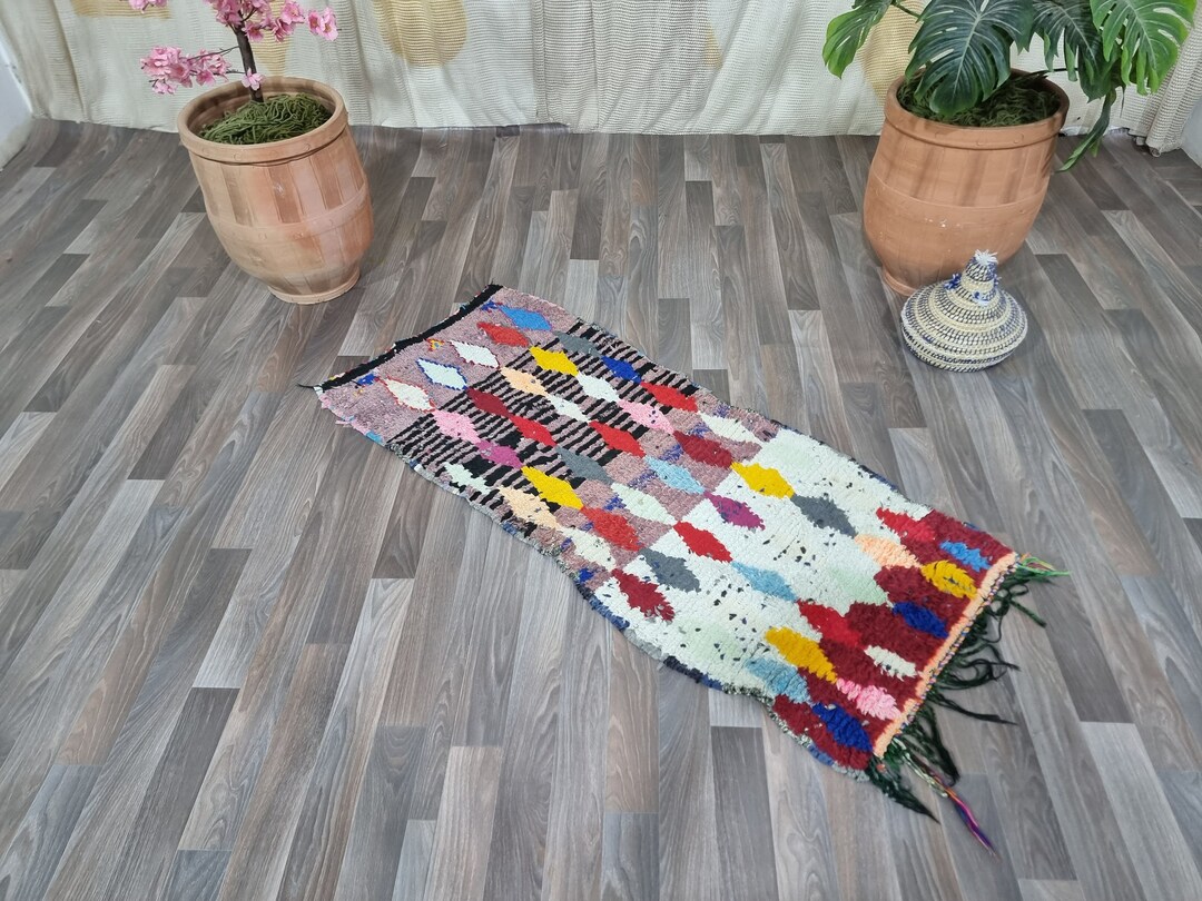 Vintage Entryway Rug Runner ,long Narrow Rug Runner ,multicolored Rug ...