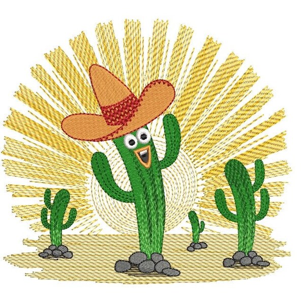 Cactus Embroidery - Etsy