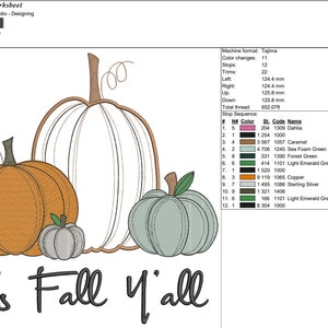 Pumpkin Applique Embroidery Design , Autumn Embroidery, Thanksgiving Day Applique Embroidery ...