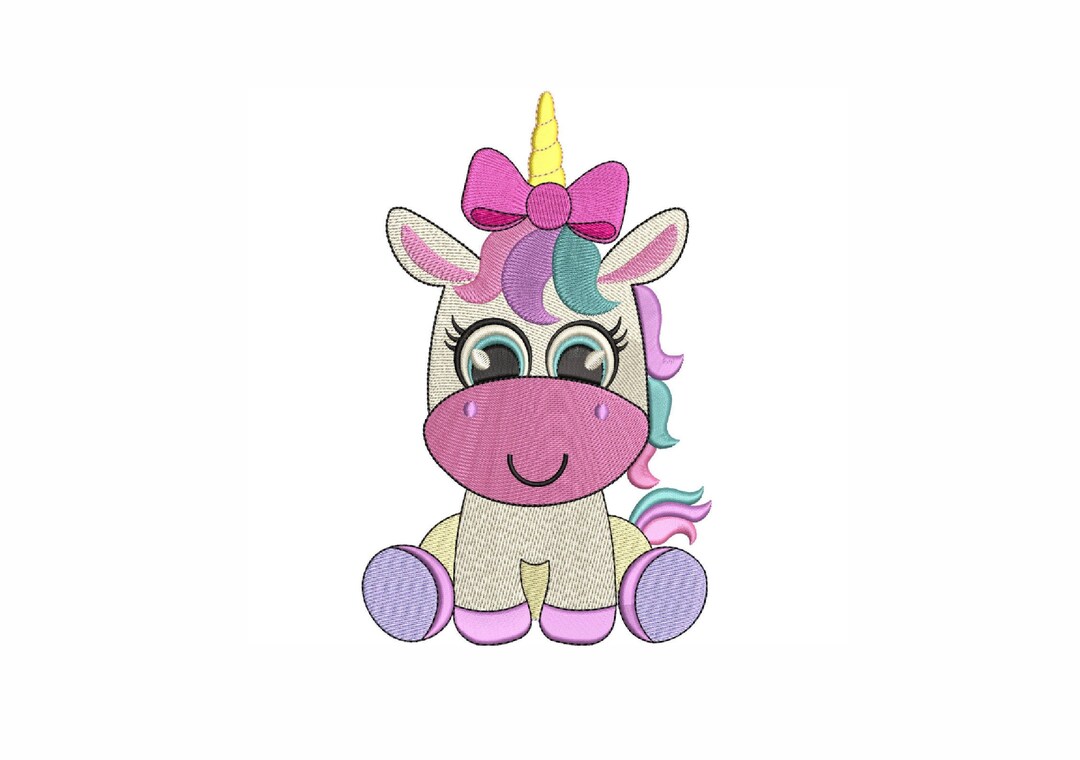 Unicorn Machine Embroidery Design. - Etsy