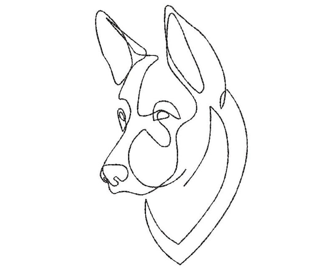 Dog Machine Embroidery Design. - Etsy