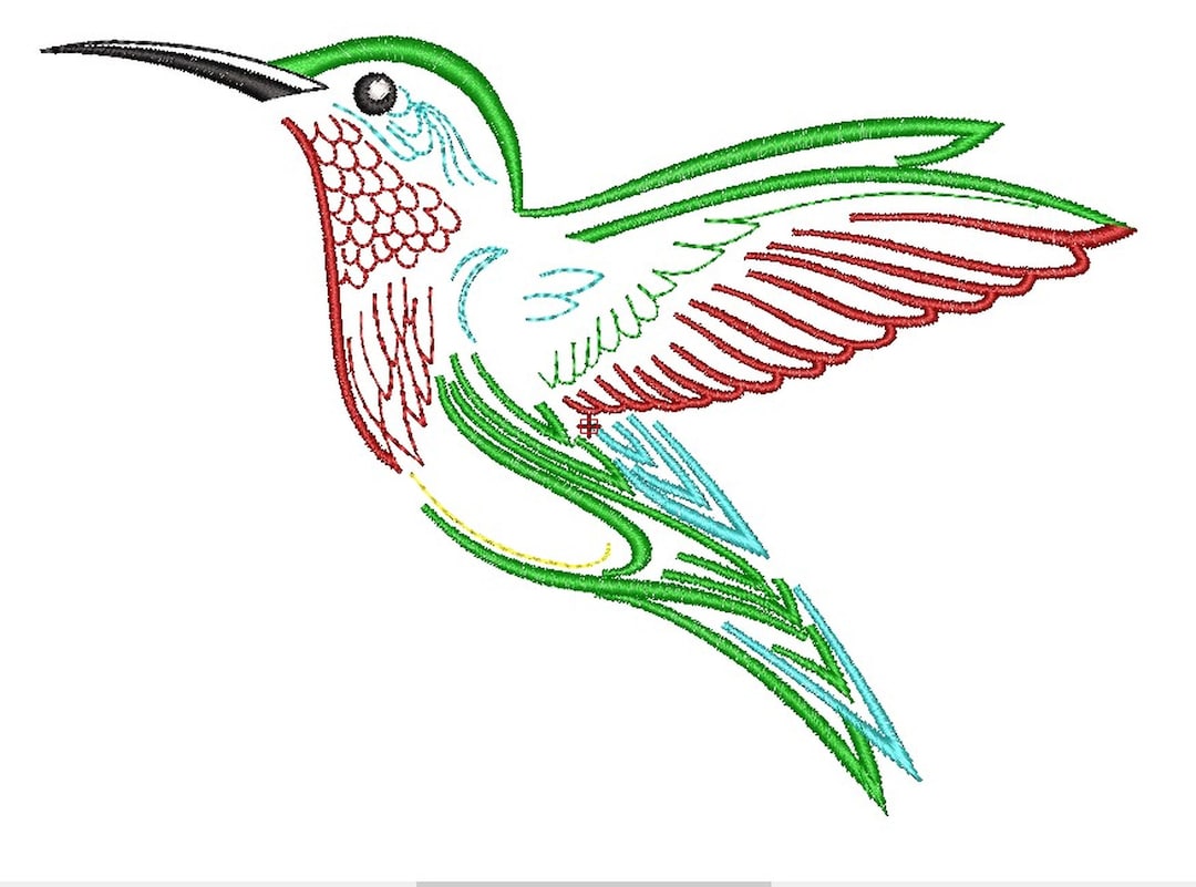 Hummingbird Embroidery Design , 3 Sizes. - Etsy