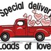 Car With Hearts Machine Embroidery Design, Special Delivery Loads of ...