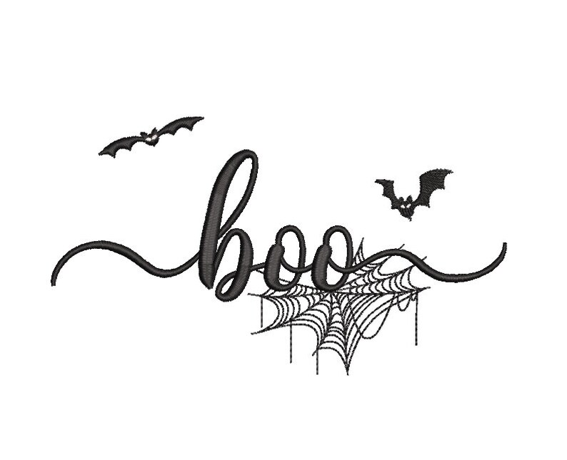 Boo Machine Embroidery Design Halloween Embroidery 4 Size. - Etsy