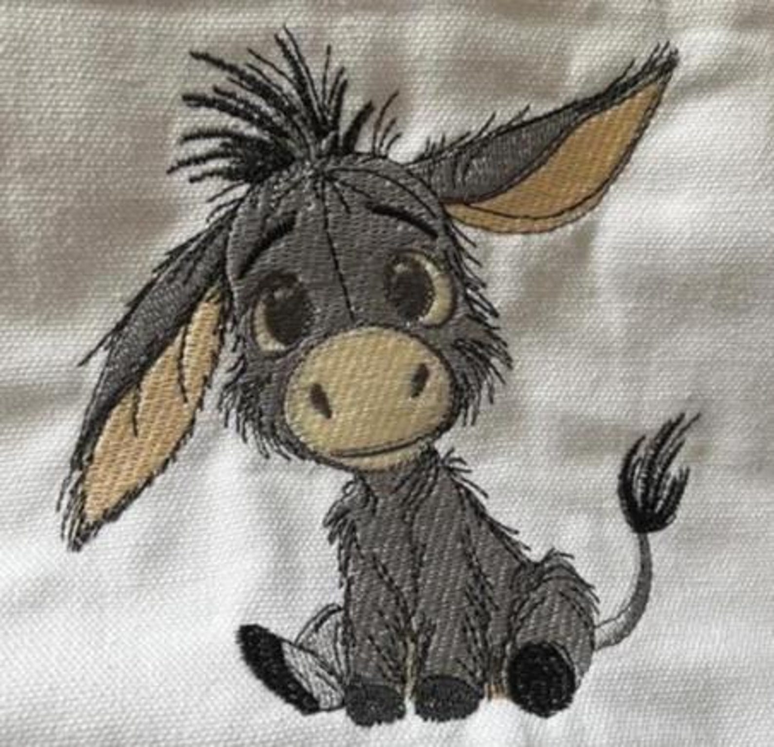Funny Donkey Machine Embroidery Design: Farm Animal (instant Download ...