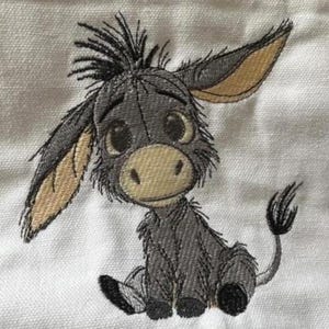 Funny Donkey Machine Embroidery Design: Farm Animal (instant Download ...