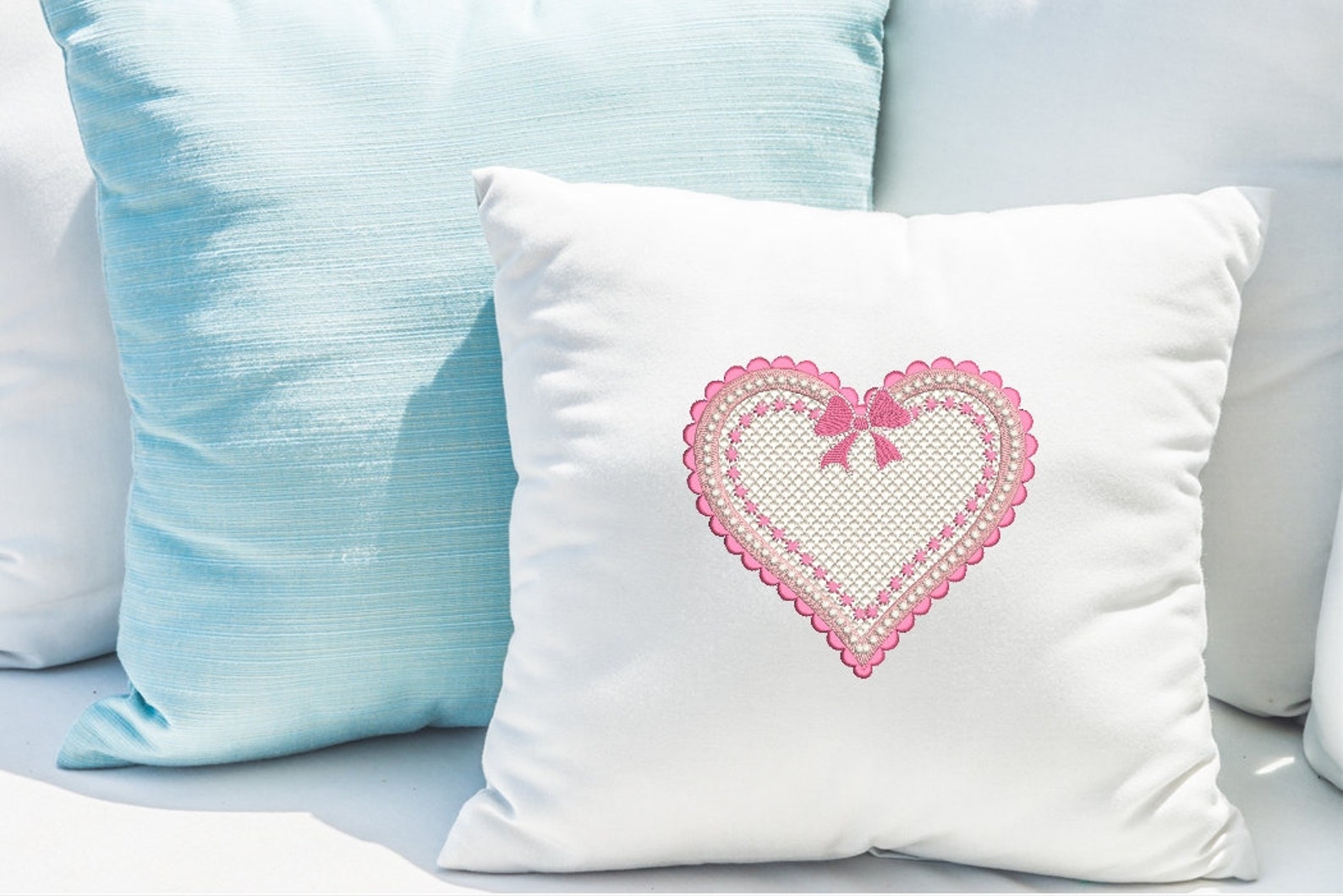 Heart of Romance Embroidery Design, Love Embroidery, 3 Sizes, Instant ...