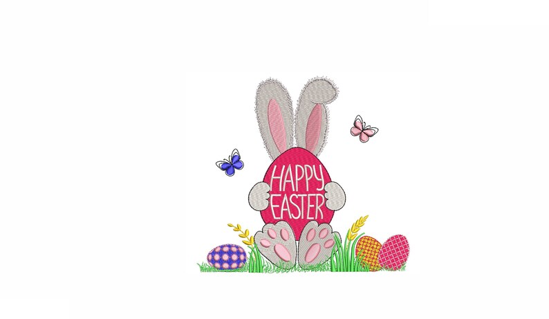 Easter Bunny Embroidery Designs, 4 Sizes. - Etsy