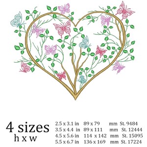 Heart Machine Embroidery Design , 4 Sizes. - Etsy