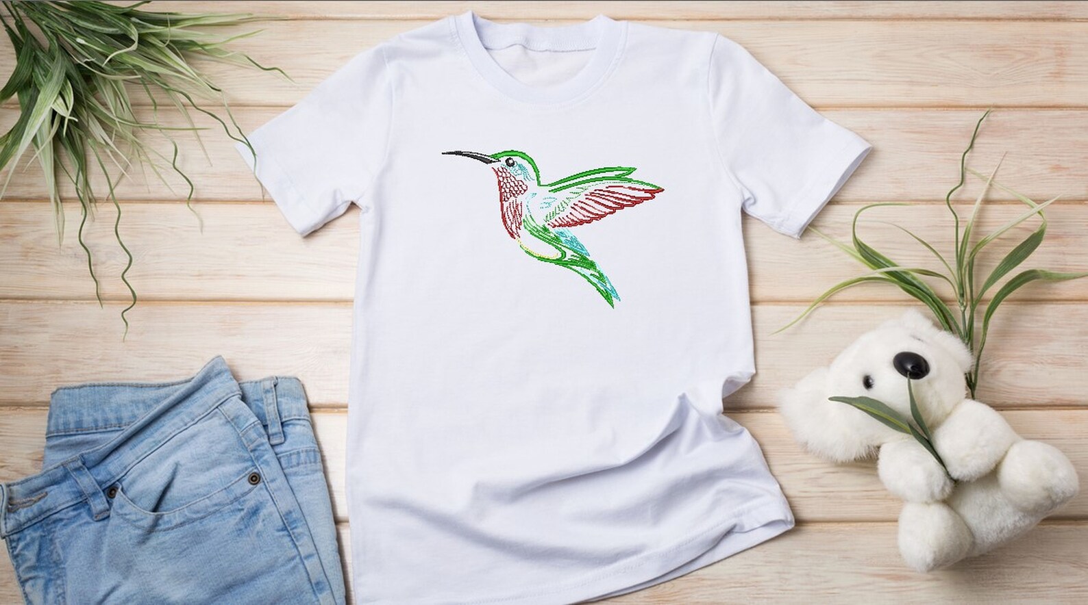 Hummingbird Embroidery Design 3 Sizes. | Etsy